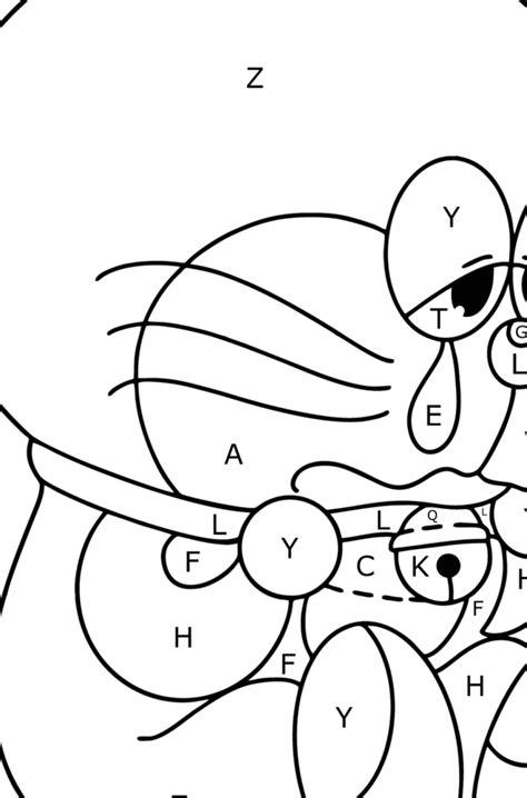 Mewarnai Gambar Doraemon Sedih Online Dan Cetak Gratis