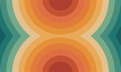 Abstract Colorful Spectrum Sun Retro Background Vintage Geometric 70s