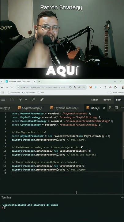 Strategy 💡 Te Muestro Un Proyecto En Nodejs Donde Aplico Este Patrón