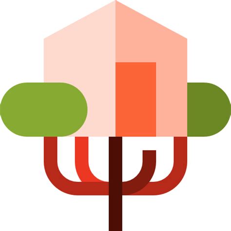 Treehouse Basic Straight Flat Icon