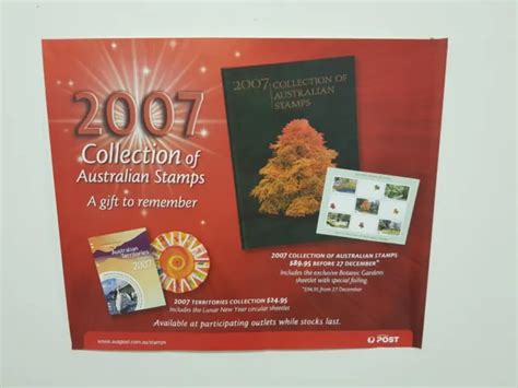 Australia Post Promotional Poster Stamps Australia Botanical Gardens