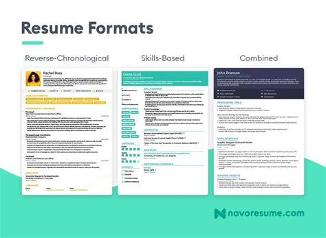 3 Best Resume Formats For 2025 [w 5 Professional Templates]