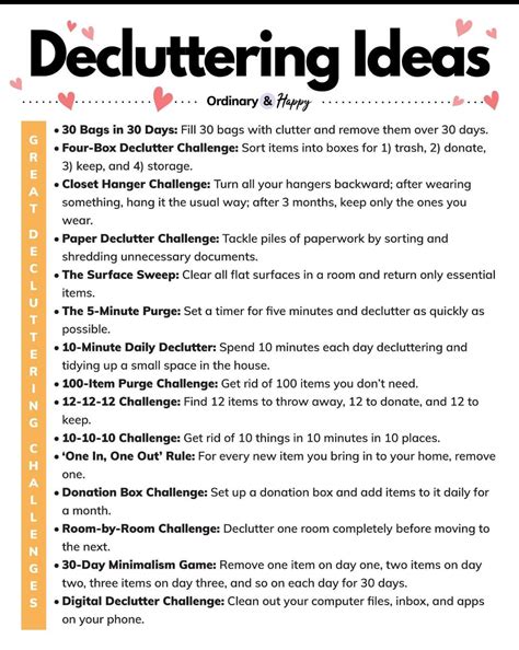 Best 13 Ultimate Decluttering Checklist For Your Pcs Move Artofit