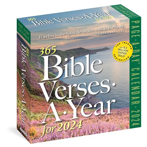 365 Bible Verses A Year For 2024 Page A Day Calendar