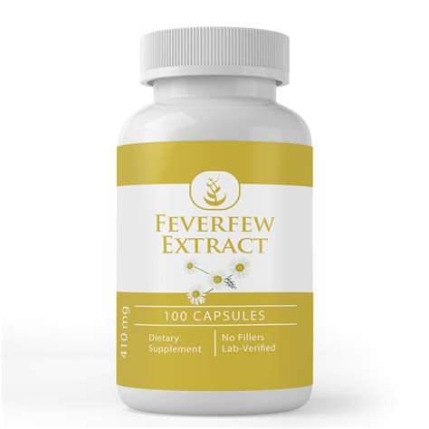 Pure Original Ingredients Feverfew Extract 100 Capsules