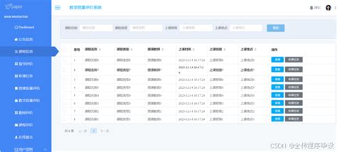 计算机毕业设计springboot教学质量评价系统 基于spring Boot的高校教学质量评估平台 基于spring Boot框架的教育质量