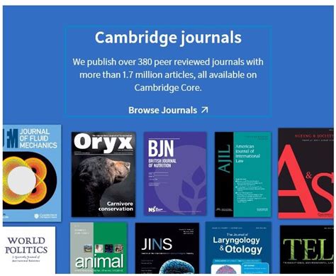 Cambridge Journals Digital Archives Cjda 教育と研究の未来