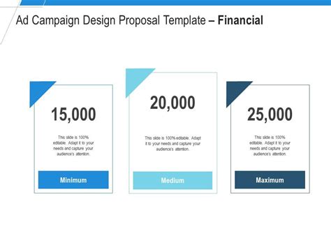 Ad Campaign Design Proposal Template Financial Ppt Powerpoint