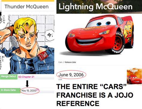 Got Any Opponents For Thunder Mcqueen Jojos Bizarre Adventure For A