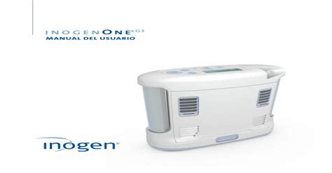 Manual Del Usuario Inogen · 125 Procedimiento Para Cambiar Las