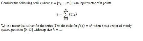 Solved Consider The Following Series Where X X2 Xn