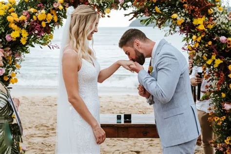 Destination Wedding Pé Na Areia Em Caraguatatuba Marie Luise Leonardo Dream Destination