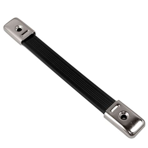 Black Strap Handle With Nickel End Cap