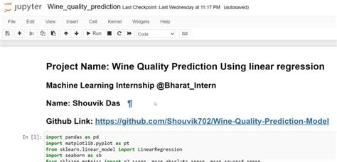 Shouvik Das On Linkedin Bharatintern Machinelearning
