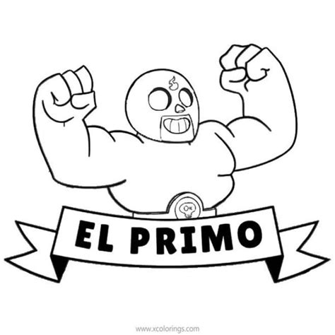 Rare El Primo Brawl Stars Coloring Pages Xcolorings Com