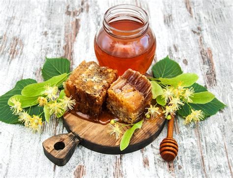 Premium Photo Honey And Linden Flowers