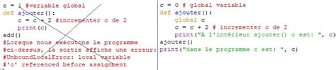 Variables Locales Et Variables Globales En Python Apcpedagogie