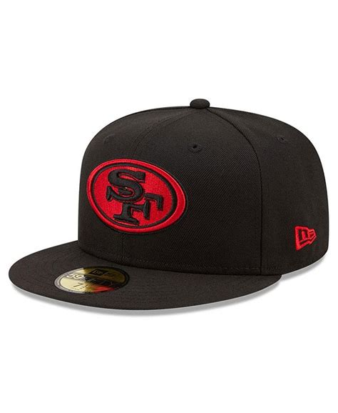 New Era Mens Black San Francisco 49ers Team 59fifty Fitted Hat Macys