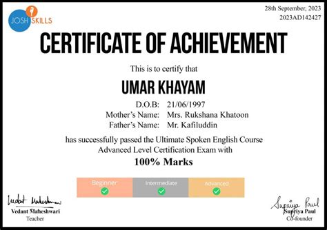 Umar Khayam On Linkedin I Have Successfully Completed My Advanced