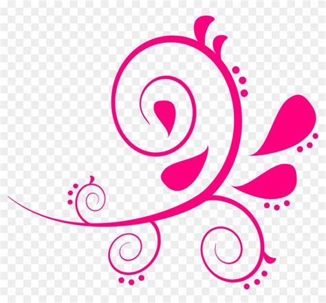 Pink Swirls Clip Art Pink Swirl Clipart Png Download 3037175