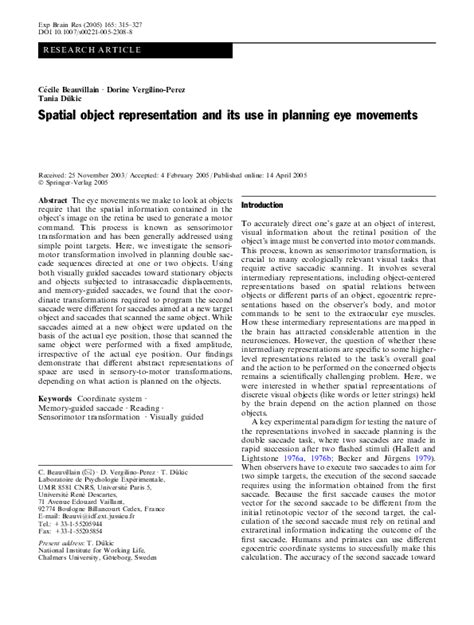 Pdf Spatial Object Representation And Its Use In Planning Eye