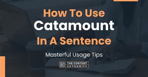 How To Use Catamount In A Sentence Masterful Usage Tips
