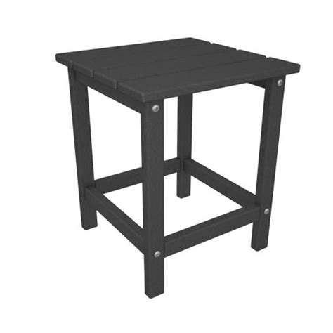 Poly Wood Ect18gy Long Island 18 In Side Table Slate Grey