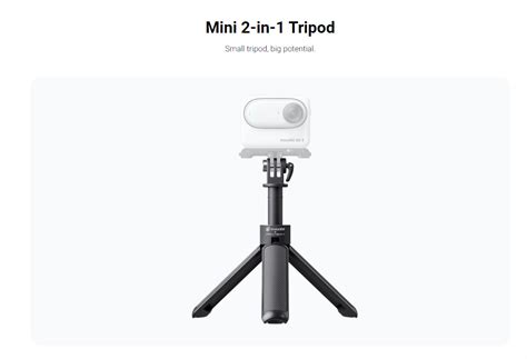 Get Perfect Shots Anywhere Insta 360 Mini Tripod