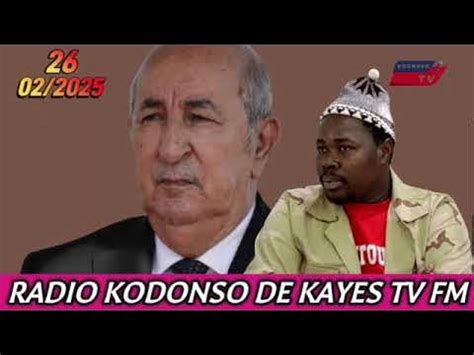 Radio Kodonso De Kayes Tv Fm 26 02 2025 Youtube