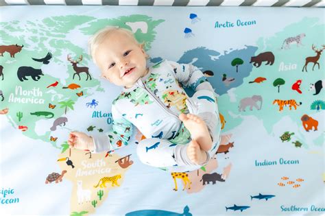 World Map Crib Sheet Mama Lulu