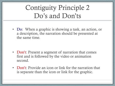 Ppt Principles Of Multimedia And Contiguity Powerpoint Presentation