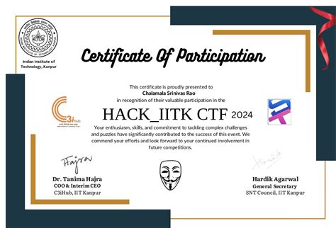 Srinu Ch On Linkedin Cybersecurity Ctf Iitkanpur Hacking Capturetheflag Learning
