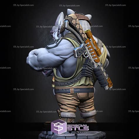 Rocksteady Stl Miniatures V3 From Tmnt Stl Files Specialstl