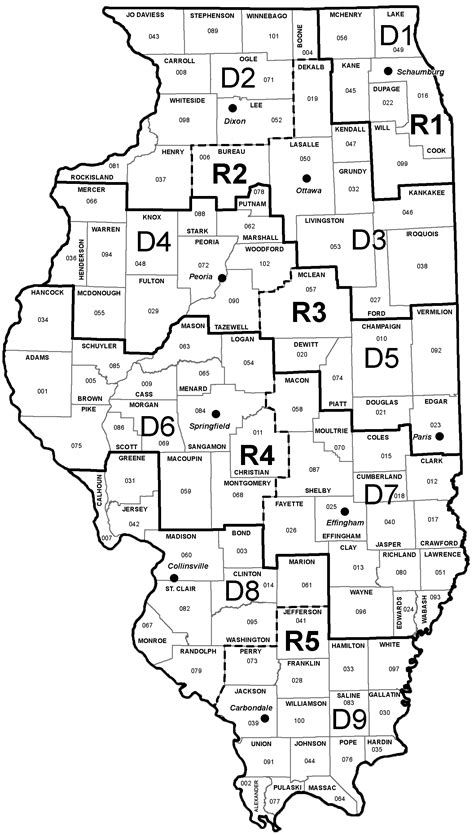 Idot District Map Illinois Department Of Transportation Kyds