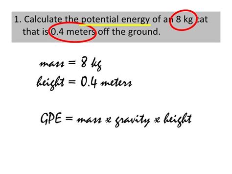 Calculating Gpe And Ke