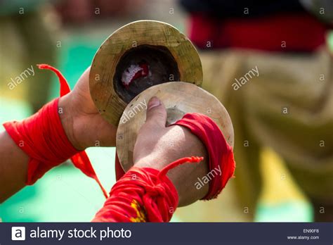 Sivasagar Assam India 30th Apr 2015 An Indian Youth Plays A Pair