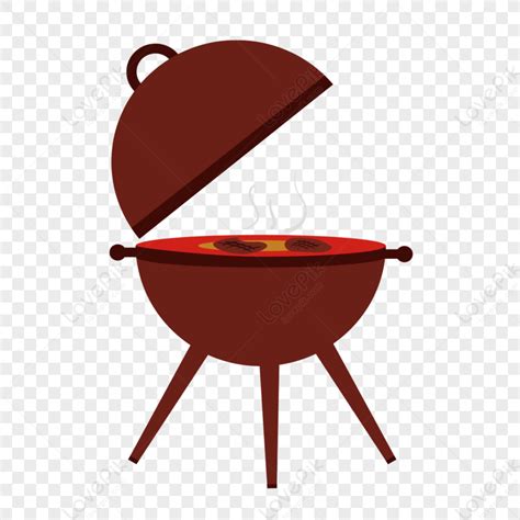 둥근 그릴 열린 뚜껑 바베큐 클립 아트원형 오븐야외 파티 Png 일러스트 무료 다운로드 Lovepik