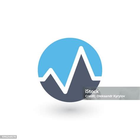 간단한 펄스 원형 로고 템플릿 간단한 Healht 케어 로고 템플릿 건강 센터 로고 디자인 벡터 일러스트 레이 션 흰색 배경에 고립 0명에 대한 스톡 벡터 아트 및 기타