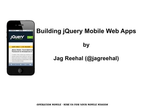 Building Jquery Mobile Web Apps Pptx