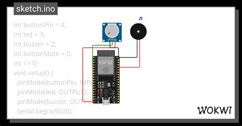 Potentiometer Buzzer 007 Wokwi Esp32 Stm32 Arduino Simulator