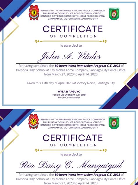 Certificate Of Completion Pdf