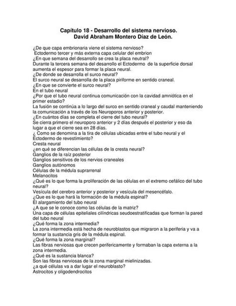 Desarrollo Del Sistema Nervioso Autónomo Udocz