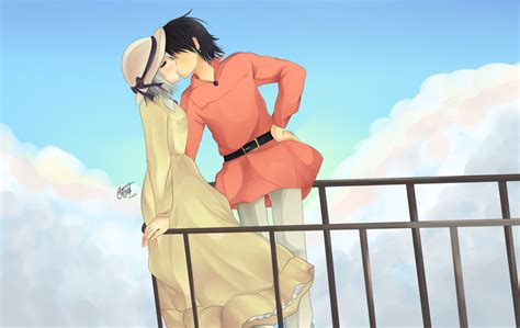 I Told You They Kiss At The End Howl And Sophie Howls Moving Castle