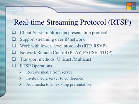 PPT Multimedia Over IP RTP RTCP RTSP PowerPoint Presentation Free Download ID 5791077
