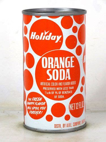 1970 Holiday Orange Soda Bloomington Minnesota 12oz Flat Top Can Sold