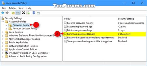 Windows 10 Minimum Password Length Coinnew
