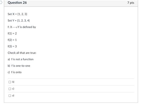 Solved Question Pts Set X Set Y Chegg Com