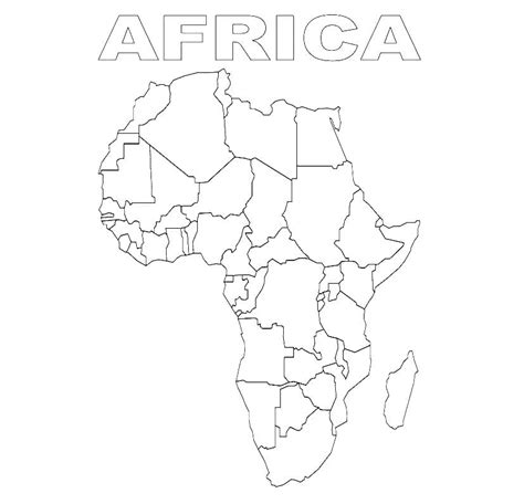 아프리카 지도 색칠 공부 Kr에서 무료 색칠 공부