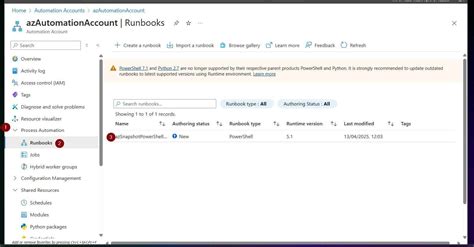 How To Automate Azure Vm Snapshots With A Powershell Runbook Cloudspress