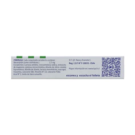 Nartan Naratriptan 25 Mg 10 Comprimidos Recubiertos Farmacias Del Dr